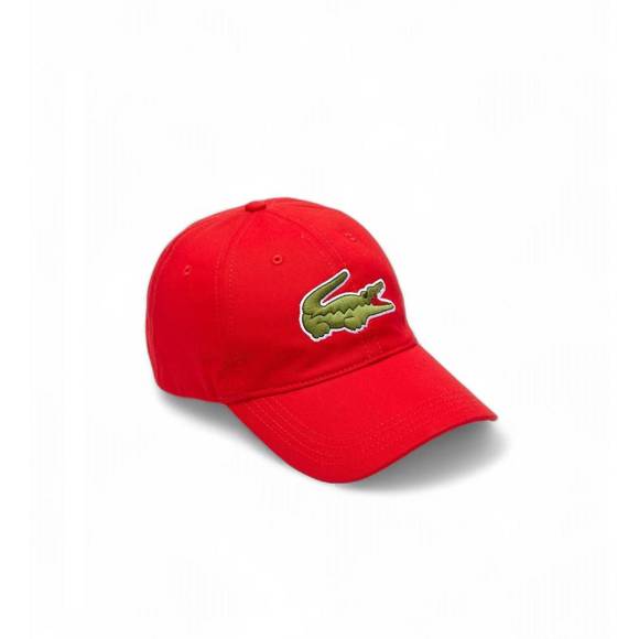 Lacoste | Accessories | New Lacoste Mens Oversizedcroc Cap In Red ...